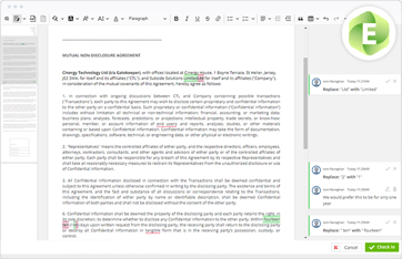 eNegotiate - MS Word-Based Template and Track Changes Solution