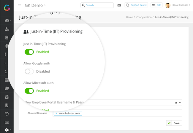 Gatekeeper Employee Portal